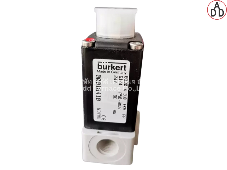 Burkert 0330 A 3,0 FKM PP (24V) - บริษัท เอดีดี เฟอร์เนส จำกัด