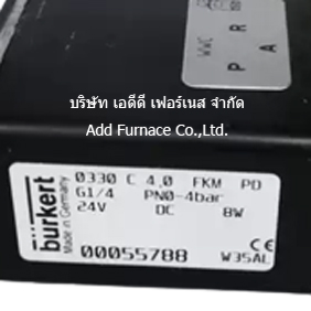 Burkert 0330 C 4,0 FKM PD(24V) - บริษัท เอดีดี เฟอร์เนส จำกัด