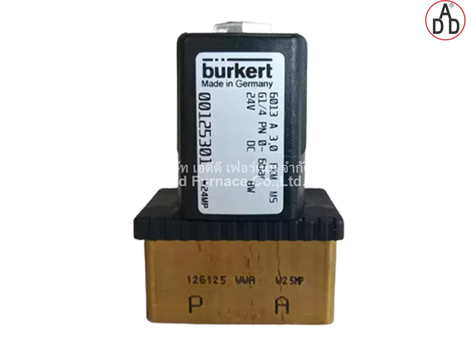 Burkert 6013 A 3,0 FKM MS (24V) - บริษัท เอดีดี เฟอร์เนส จำกัด