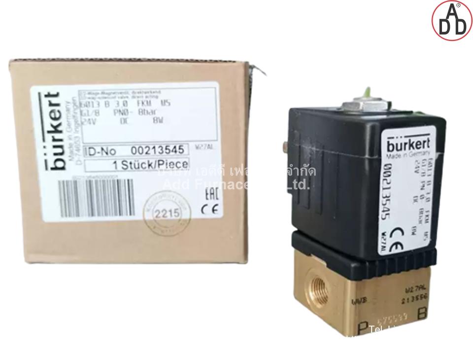 Burkert 6013 B 3,0 FKM MS (24V) - บริษัท เอดีดี เฟอร์เนส จำกัด