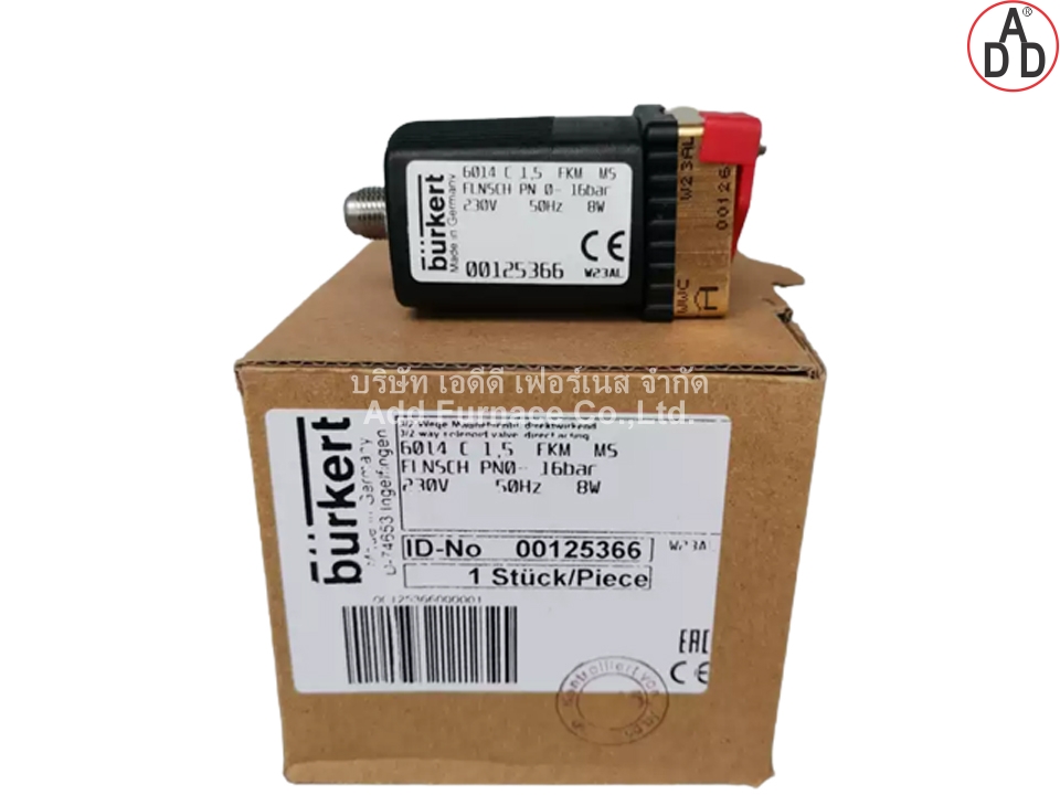 Burkert 6014 C 1,5 FKM MS - บริษัท เอดีดี เฟอร์เนส จำกัด