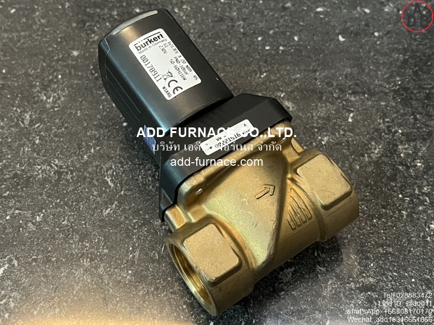 Burkert 6213EV A 20 NBR MS (230V) - บริษัท เอดีดี เฟอร์เนส จำกัด