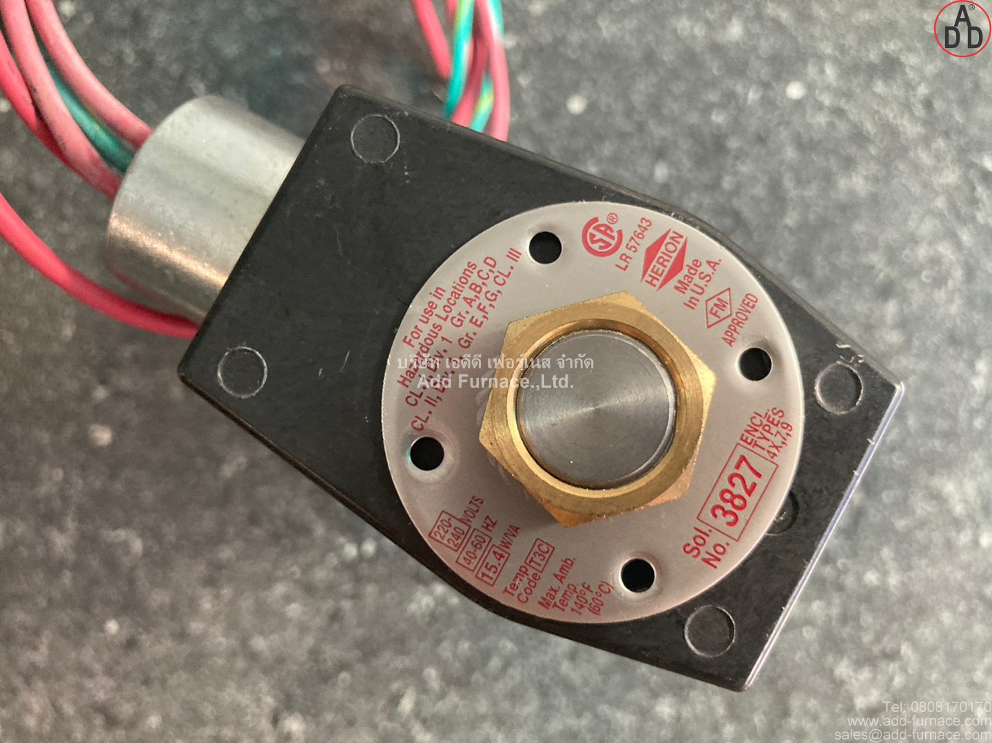Herion Buschjost Solenoid Valve 1/2" - บริษัท เอดีดี เฟอร์เนส จำกัด