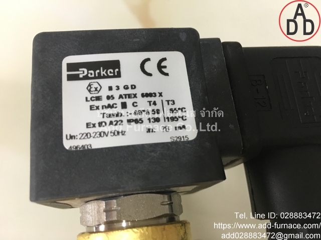 Parker 1inch Explosion Proof - บริษัท เอดีดี เฟอร์เนส จำกัด