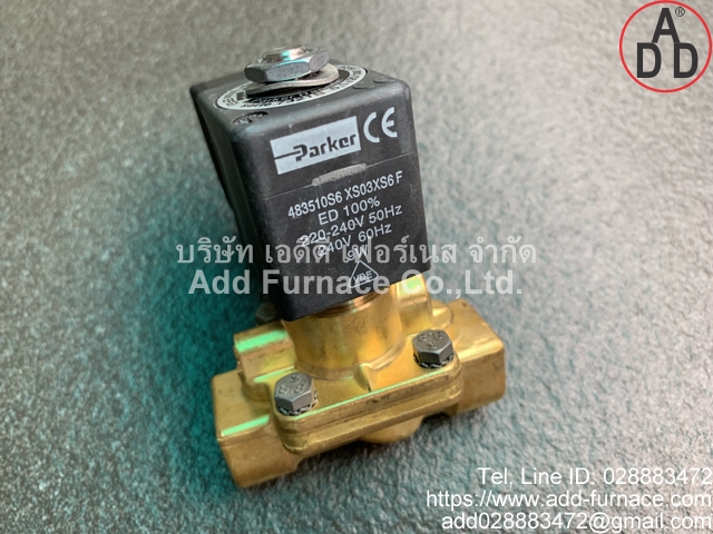Parker 1/2inch Gas Solenoid Valve - บริษัท เอดีดี เฟอร์เนส จำกัด
