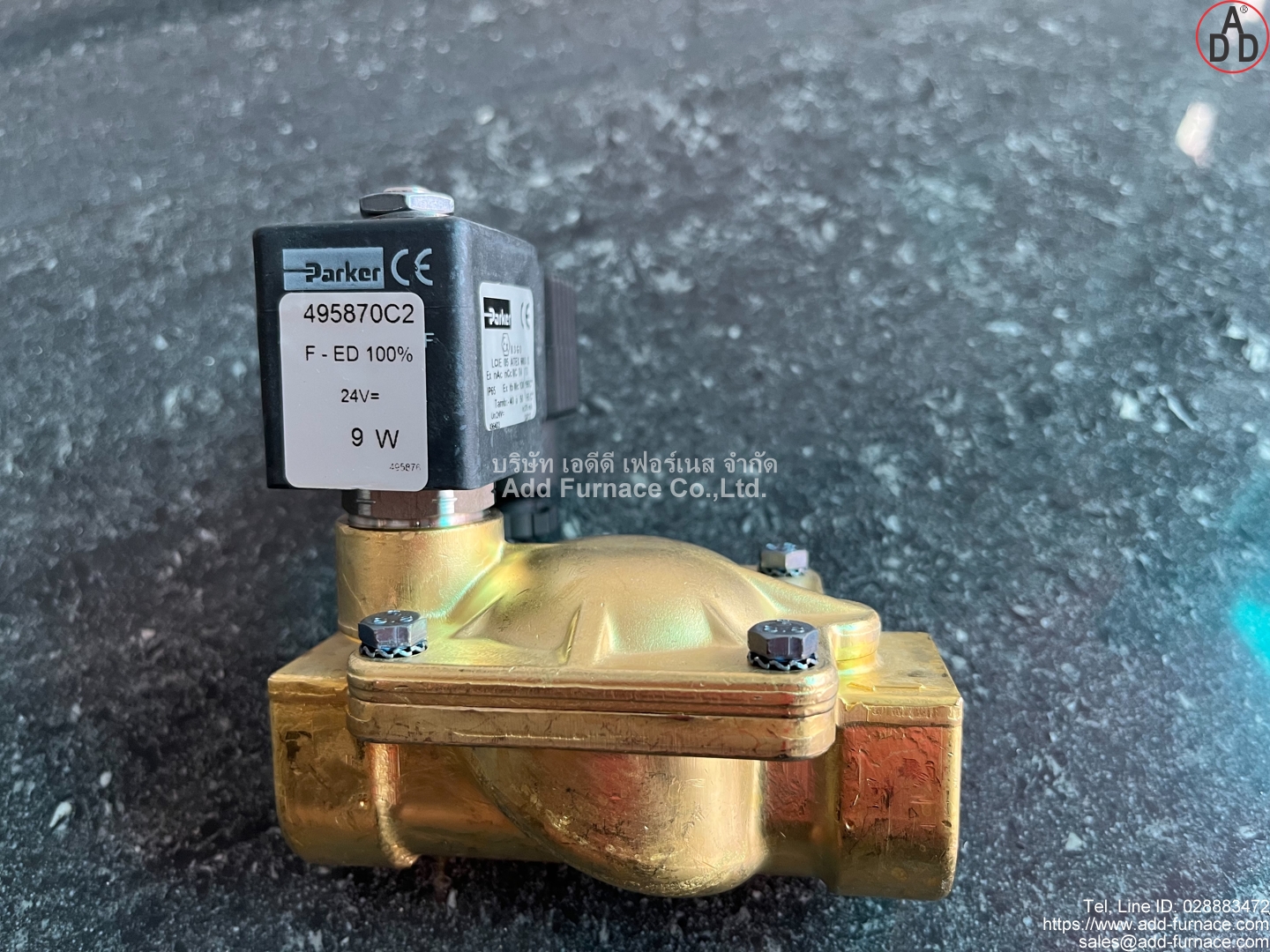 Parker 3/4" DC24V Explosion Proof - บริษัท เอดีดี เฟอร์เนส จำกัด
