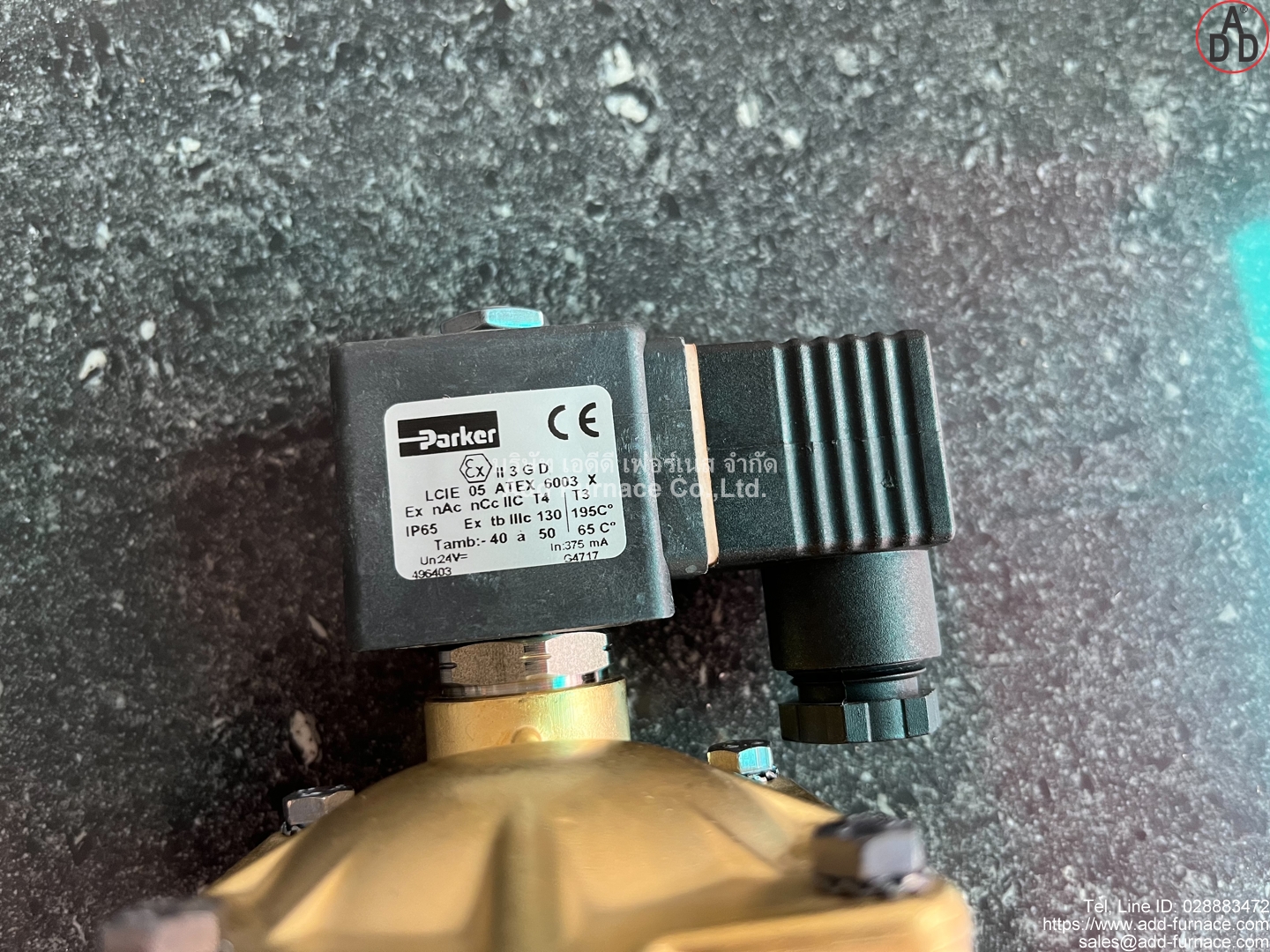 Parker 3/4" DC24V Explosion Proof - บริษัท เอดีดี เฟอร์เนส จำกัด