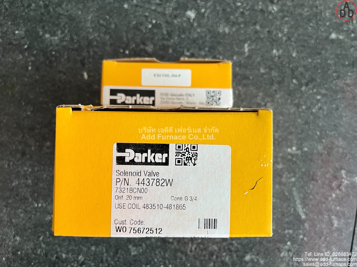Parker 3/4" DC24V Explosion Proof - บริษัท เอดีดี เฟอร์เนส จำกัด