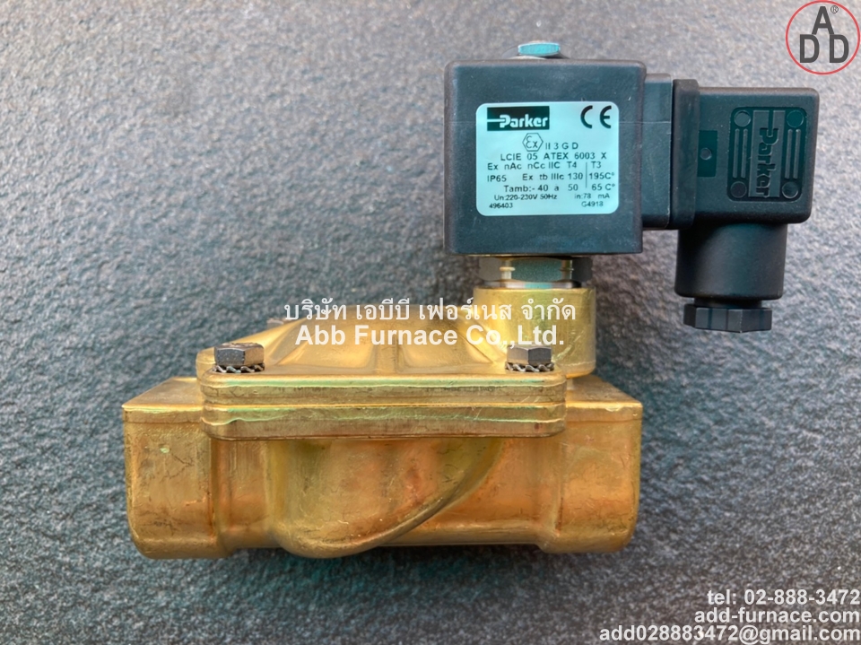 Parker 3/4" Explosion Proof - บริษัท เอดีดี เฟอร์เนส จำกัด