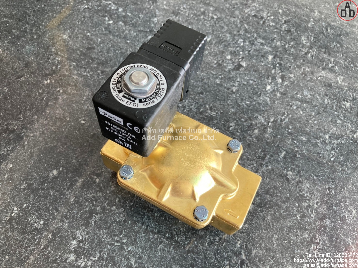 Parker 4818653D D5L Solenoid Valve 1" - บริษัท เอดีดี เฟอร์เนส จำกัด