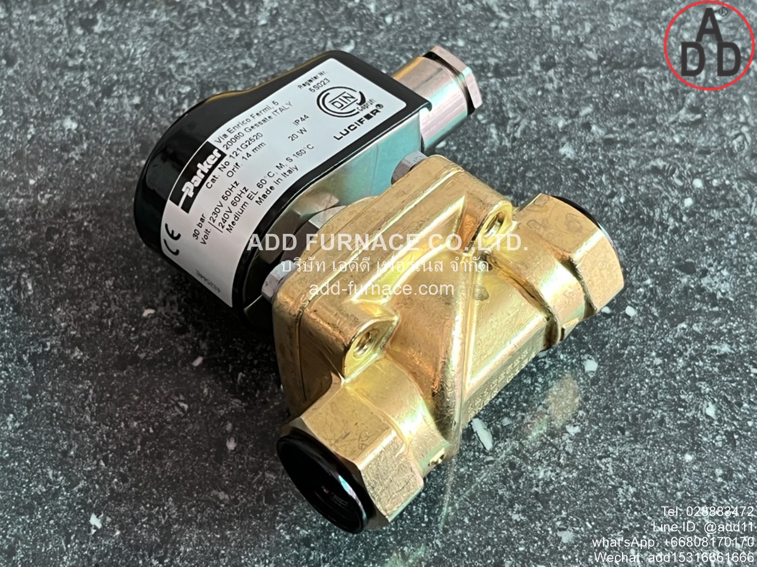 Parker Cat. No 121G2520 | Solenoid Valve 1/2" 30Bar DN15 - บริษัท เอดี ...