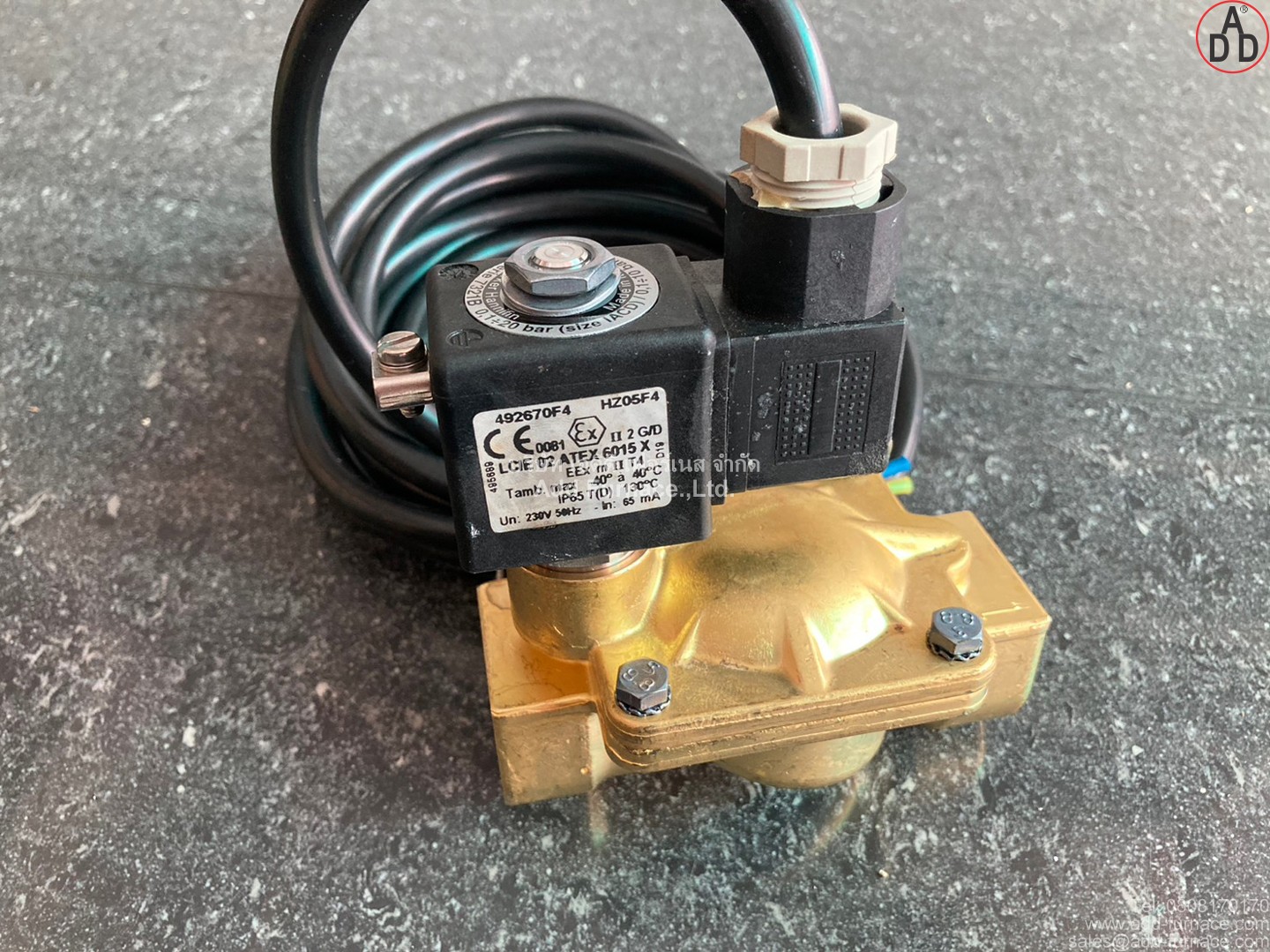 Parker Solenoid Valve Explosion proof 492670F4 HZ05F4 3/4" - บริษัท เอ ...