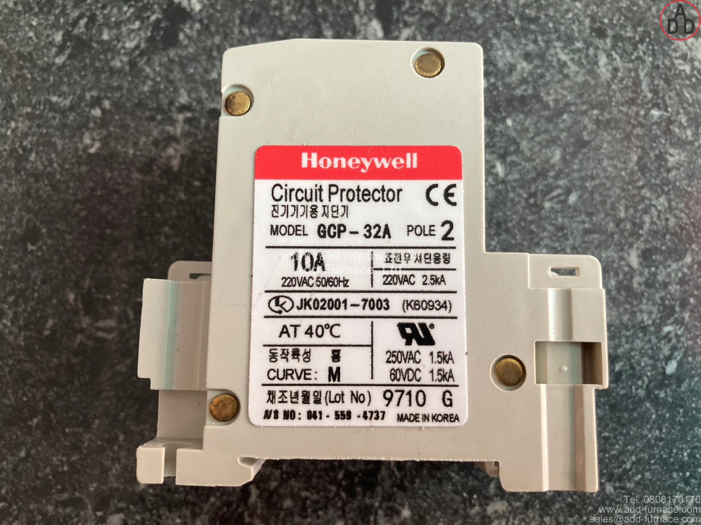 Circuit Protector Model GCP-32A - บริษัท เอดีดี เฟอร์เนส จำกัด