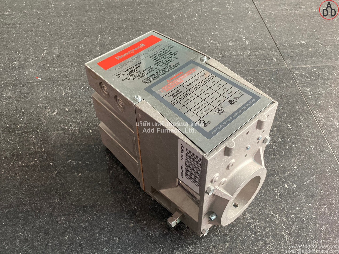 Fluid Power Actuator Type V4055A 1080 - บริษัท เอดีดี เฟอร์เนส จำกัด ...