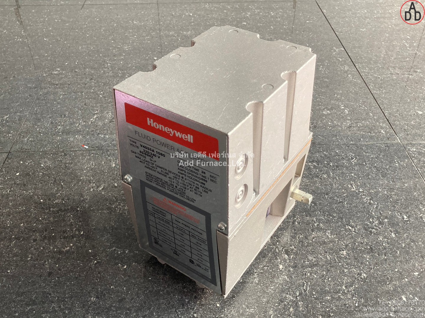 Fluid Power Actuator Type V4055A 1080 - บริษัท เอดีดี เฟอร์เนส จำกัด ...