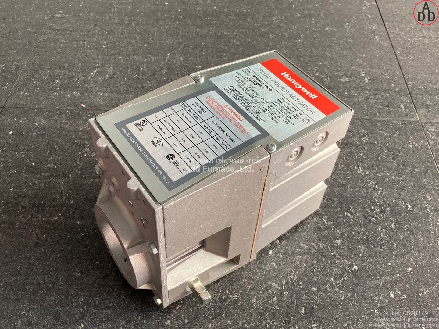 Fluid Power Actuator Type V4055A 1080 - บริษัท เอดีดี เฟอร์เนส จำกัด ...