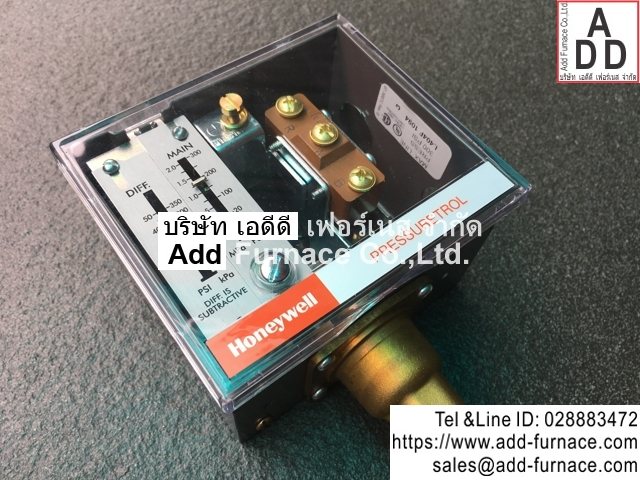 Honeywell L404F 1094 | Honeywell PREESURETROL - บริษัท เอดีดี เฟอร์เนส ...