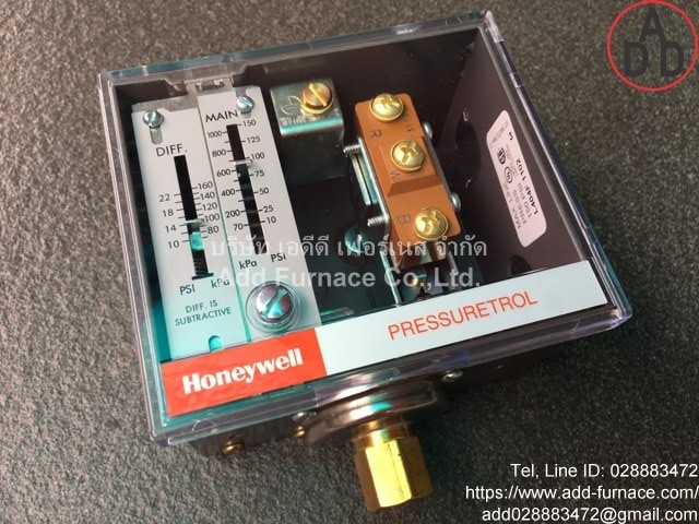 Honeywell PRESSURETROL: L404F1102 - บริษัท เอดีดี เฟอร์เนส จำกัด