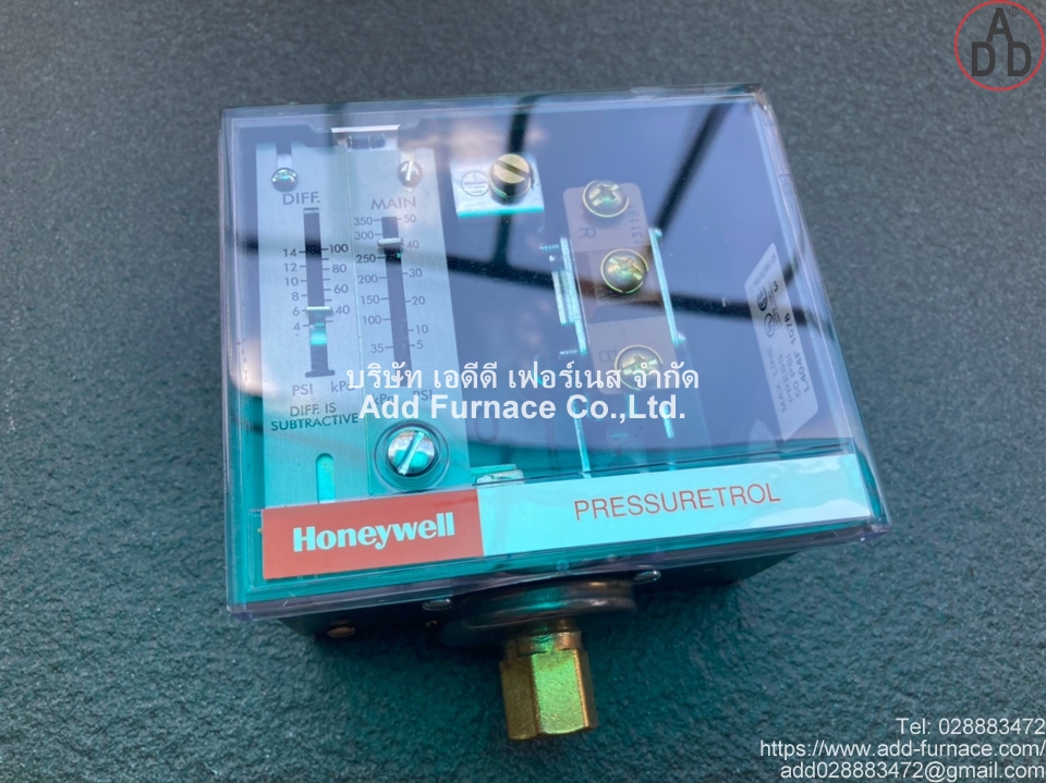 Honeywell PRESSURETROL L404F 1078 - บริษัท เอดีดี เฟอร์เนส จำกัด