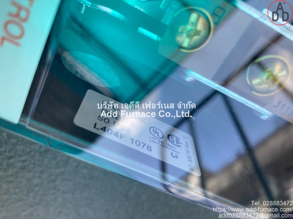 Honeywell PRESSURETROL L404F 1078 - บริษัท เอดีดี เฟอร์เนส จำกัด