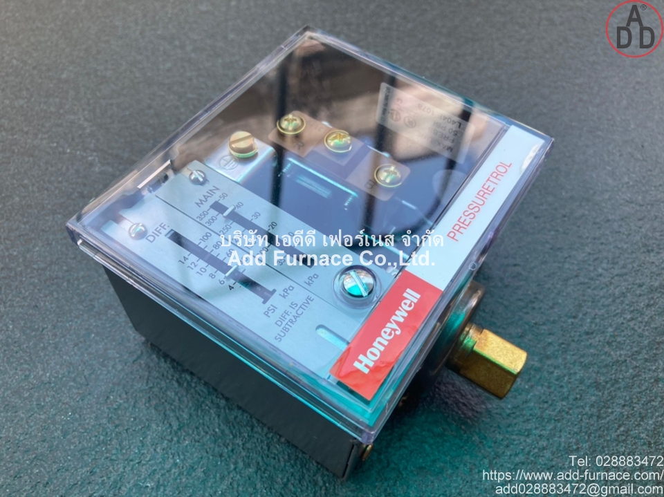 Honeywell PRESSURETROL L404F 1078 - บริษัท เอดีดี เฟอร์เนส จำกัด