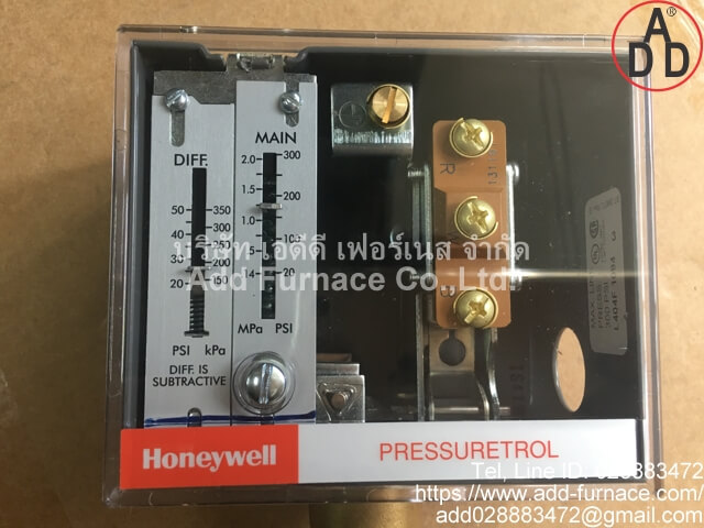 Honeywell PRESSURETROL L404F 1094(20 to 300 psi) - บริษัท เอดีดี เฟอร์ ...