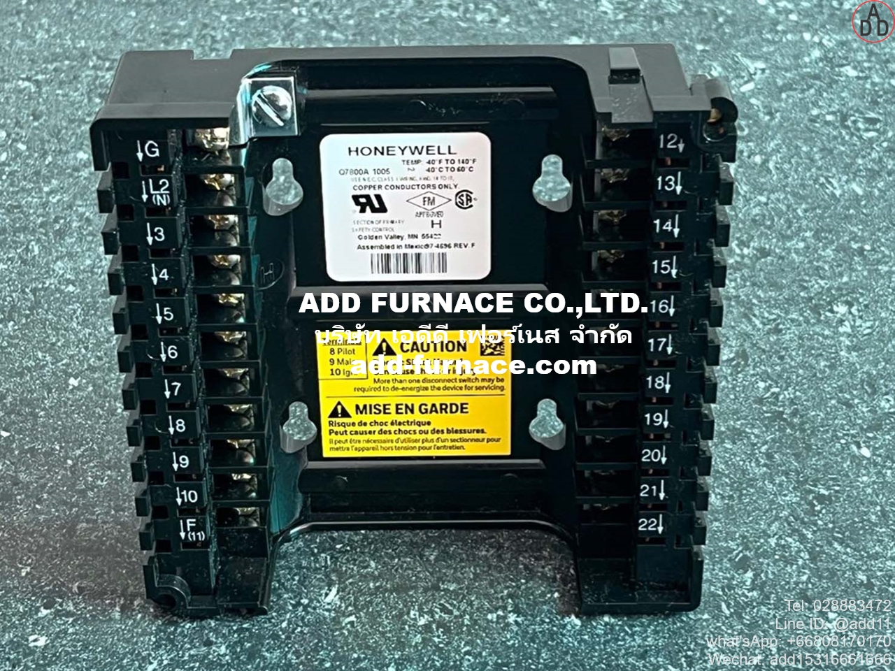 Q7800A 1005 | Honeywell Base For RA890 Series - บริษัท เอดีดี เฟอร์เนส ...