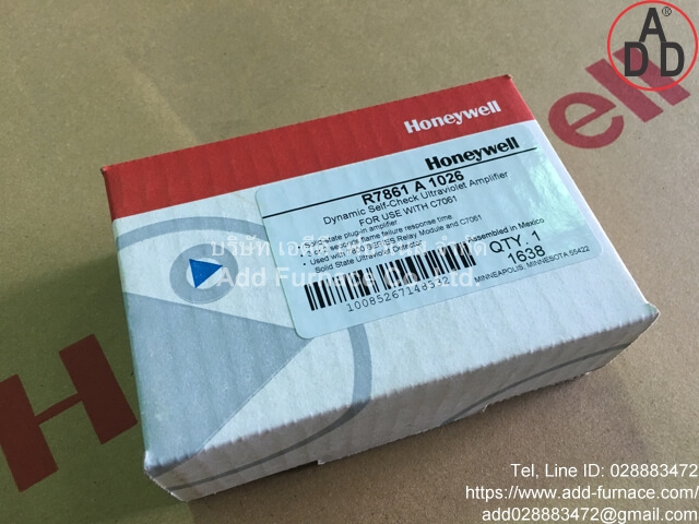 Honeywell R7861 A 1026 - บริษัท เอดีดี เฟอร์เนส จำกัด