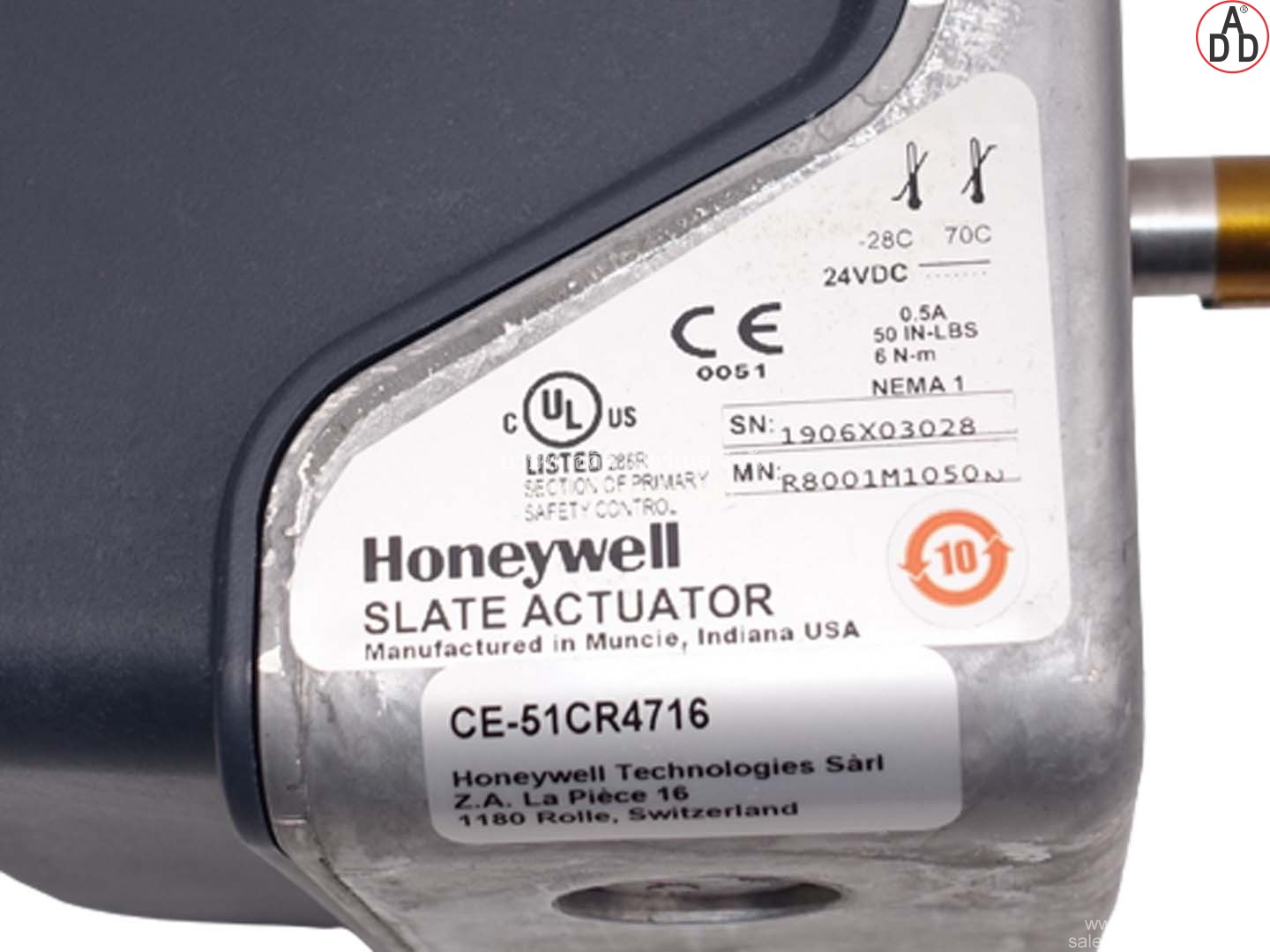 R8001M1050 | SLATE™ Low Torque Actuator - บริษัท เอดีดี เฟอร์เนส จำกัด