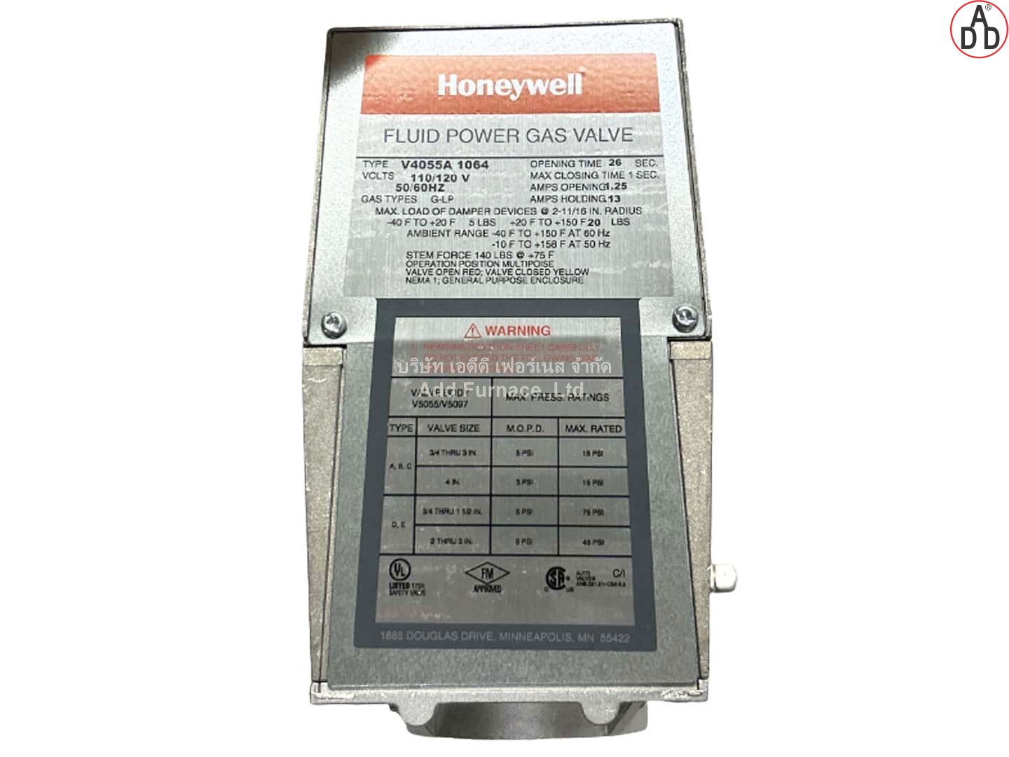 V4055A 1064 | Fluid Power Actuator - บริษัท เอดีดี เฟอร์เนส จำกัด,Add ...