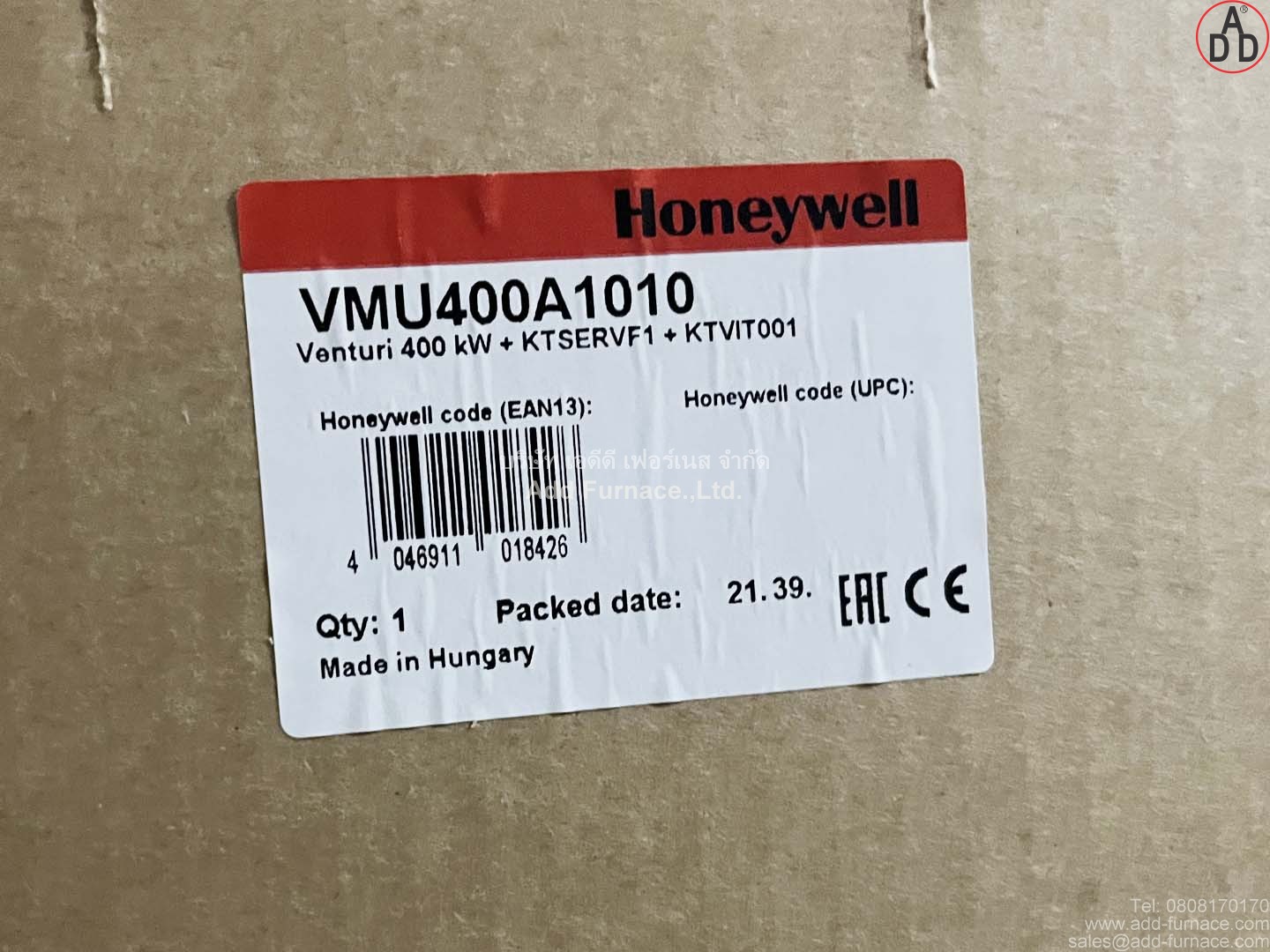 VMU400A1010 - บริษัท เอดีดี เฟอร์เนส จำกัด
