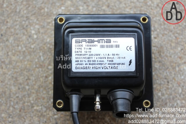 BRAHMA Italy TYPE T11/M - Thailand Ignition Transformer agent