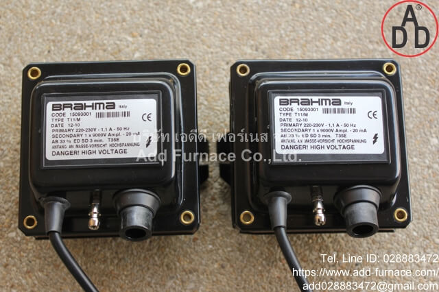 BRAHMA Italy TYPE T11/M - Thailand Ignition Transformer agent