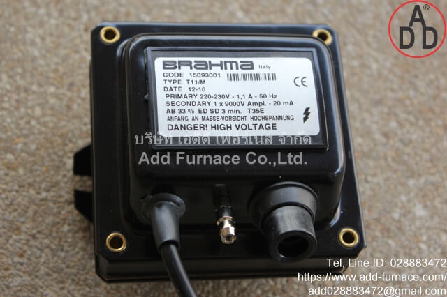 BRAHMA Italy TYPE T11/M - Thailand Ignition Transformer agent