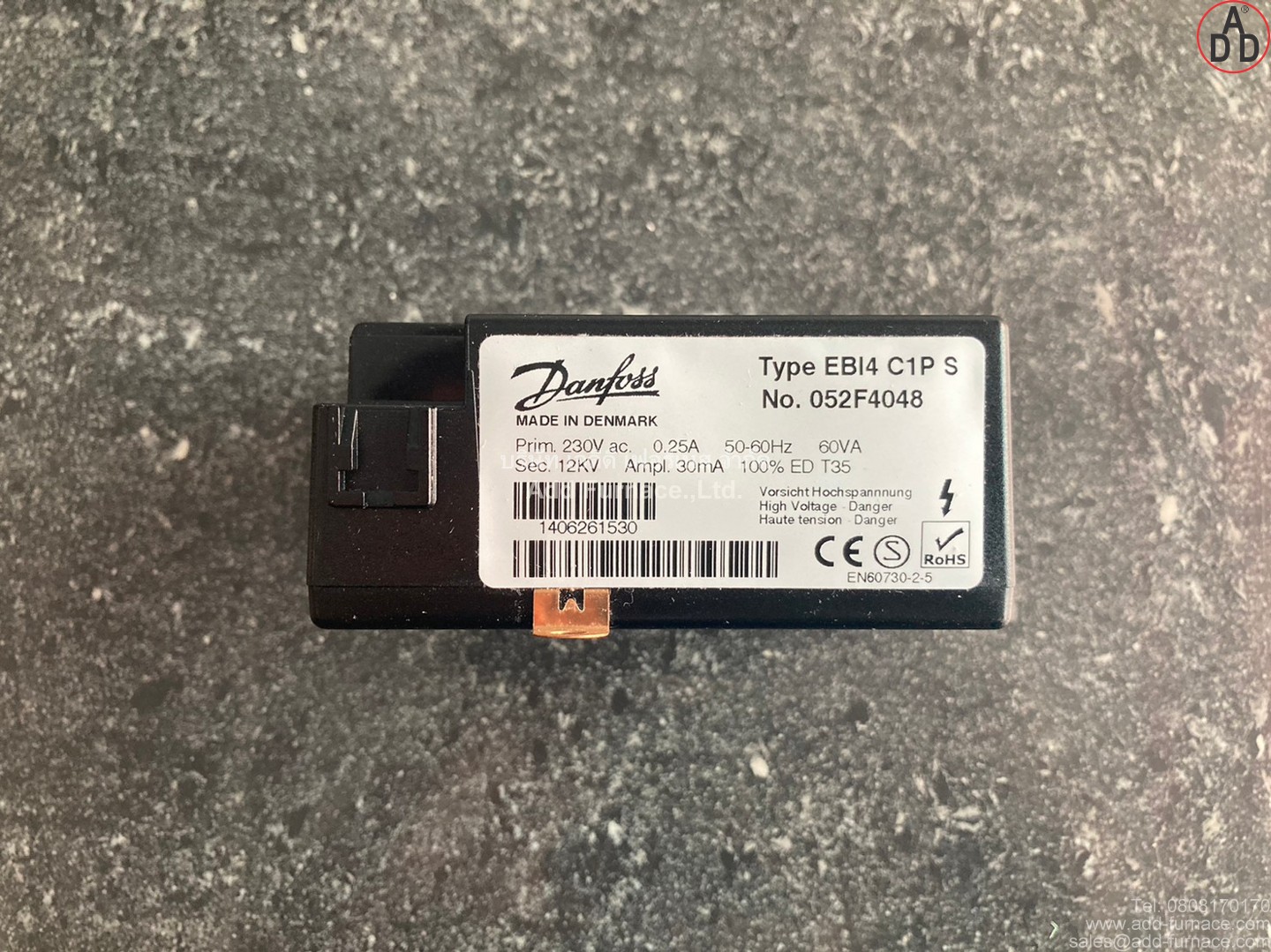Danfoss Type EBI4 C1P S No.052F4048 - บริษัท เอดีดี เฟอร์เนส จำกัด