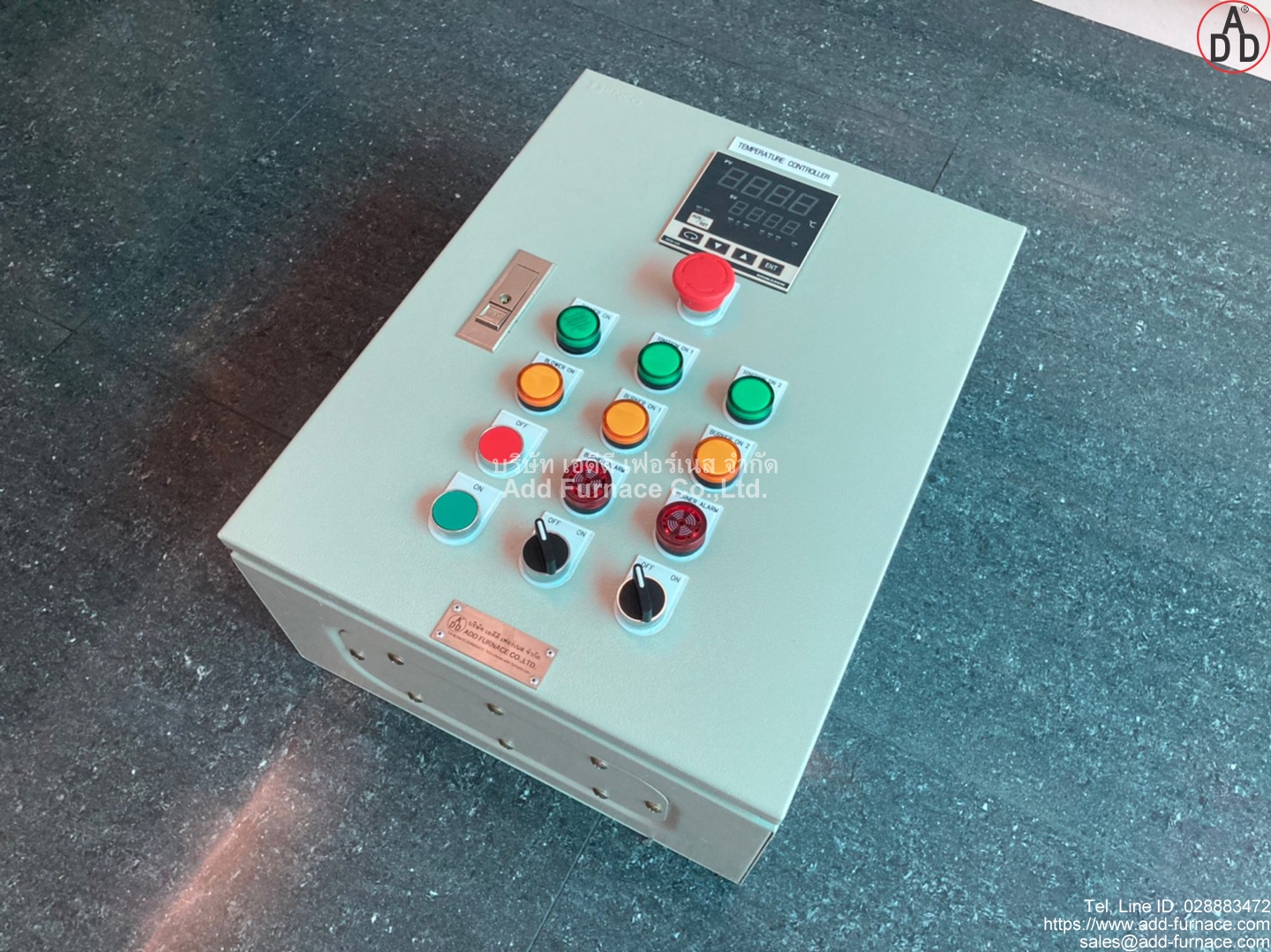ตู้คอลโทรลระบบเตาอินฟาเรด 2จุด ใช้กับโบลเวอร์เป่าลม - บริษัท เอดีดี เฟ ...