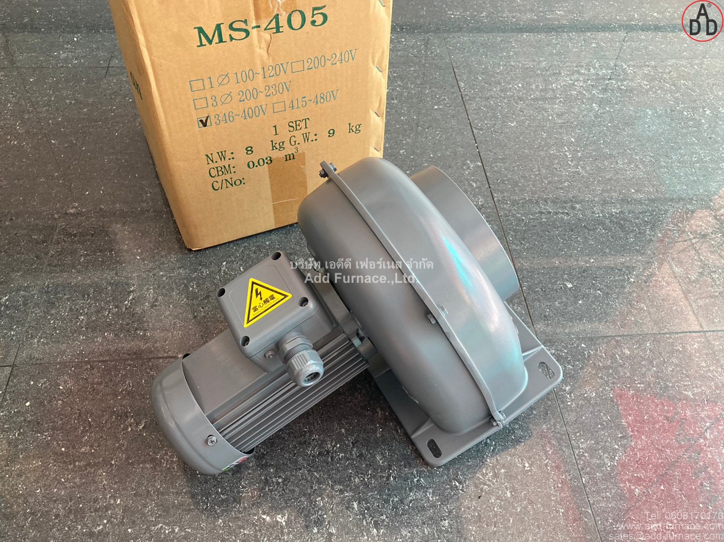 Blower Type MS-405 - บริษัท เอดีดี เฟอร์เนส จำกัด