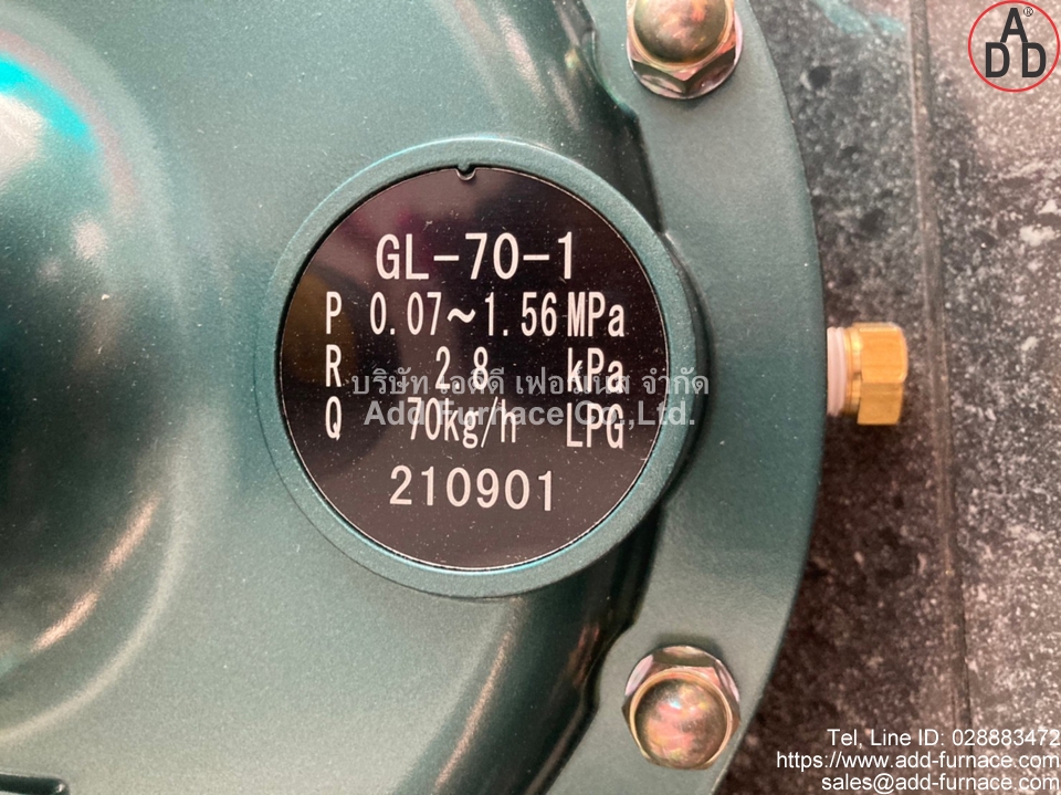 GL-70-1 | ITO KOKI Gas Regulator - บริษัท เอดีดี เฟอร์เนส จำกัด