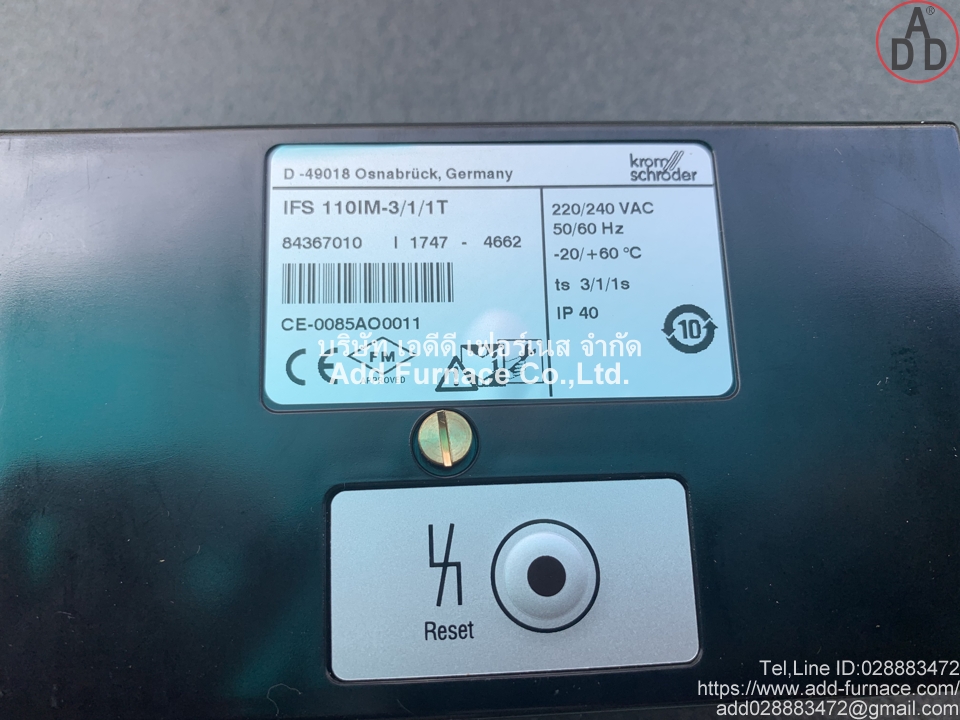 IFS 110IM-3/1/1T - บริษัท เอดีดี เฟอร์เนส จำกัด