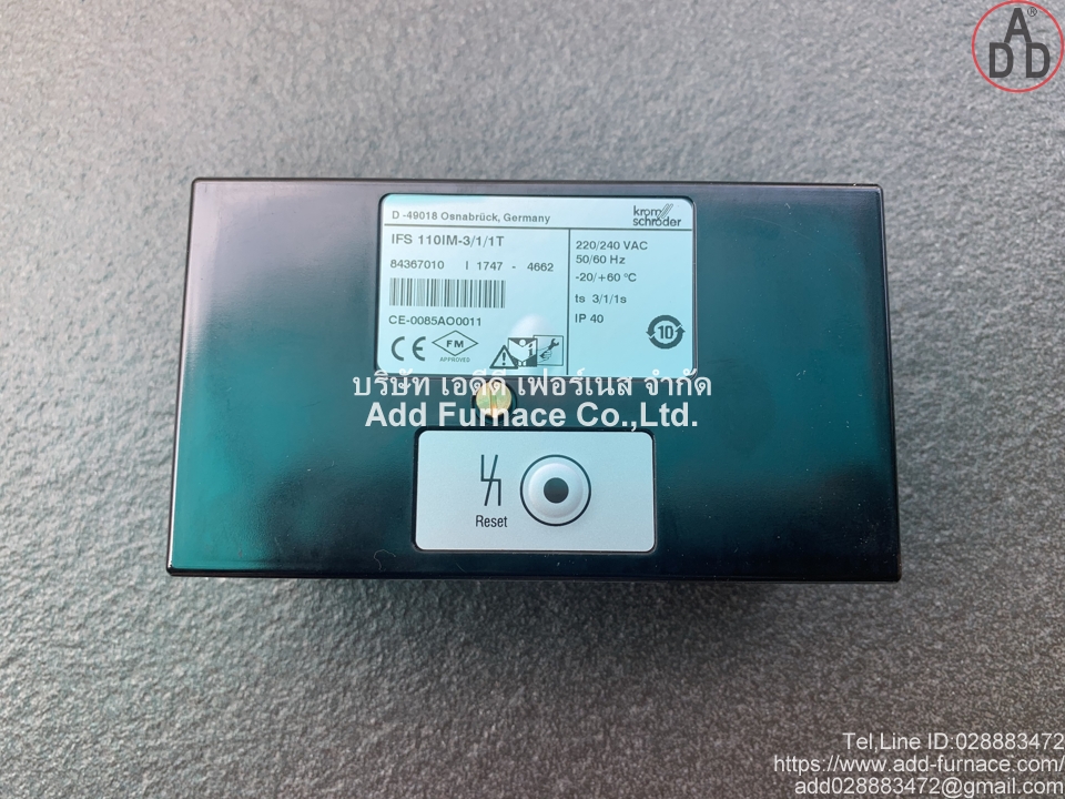 IFS 110IM-3/1/1T - บริษัท เอดีดี เฟอร์เนส จำกัด