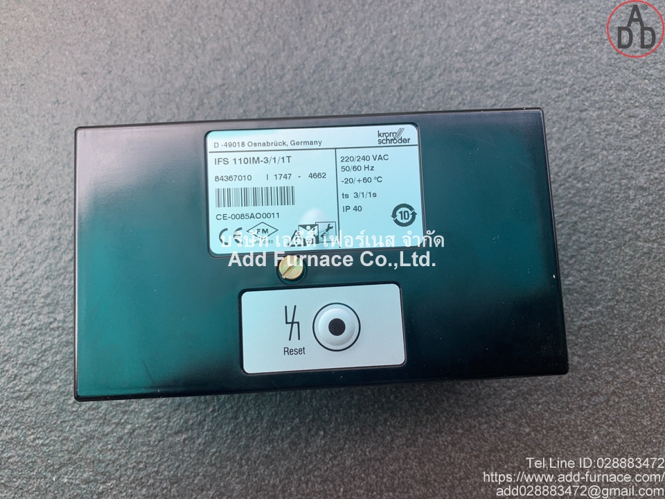 IFS 110IM-3/1/1T - บริษัท เอดีดี เฟอร์เนส จำกัด
