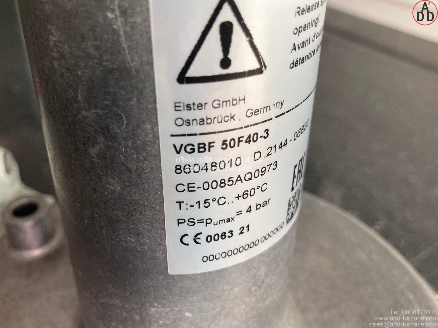 JSAV 50F50/1-0 with VGBF 50F40-3 - บริษัท เอดีดี เฟอร์เนส จำกัด