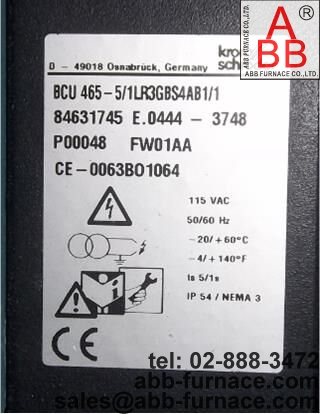 Burner control units BCU 460 Kromschroder - บริษัท เอดีดี เฟอร์เนส จำกัด