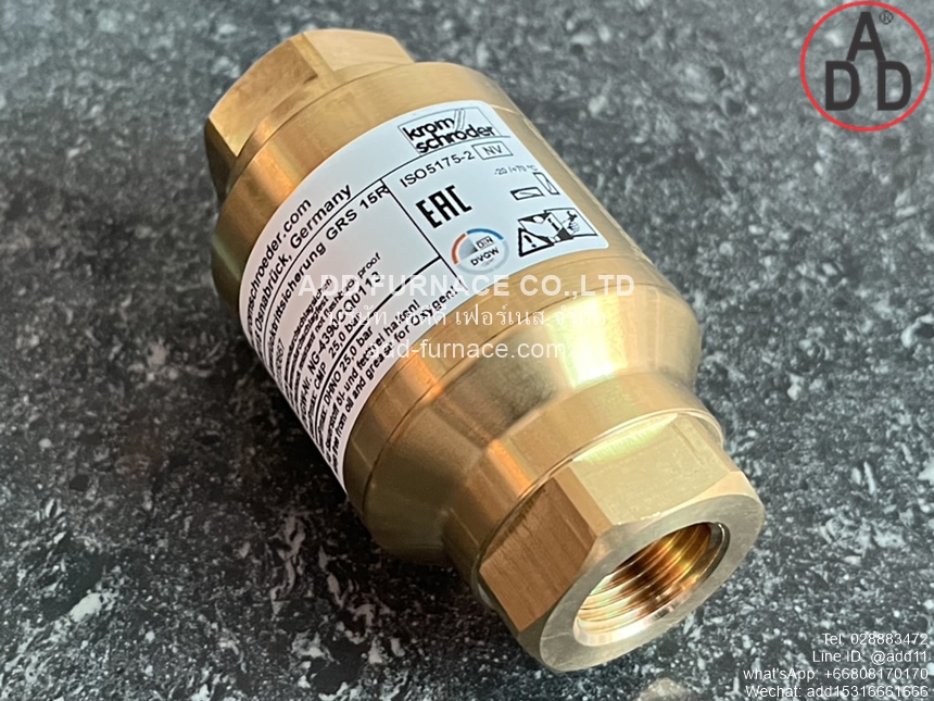 Kromschroder GRS 15R01 | Size: DN15,1/2" Non-return(Check) valve ...