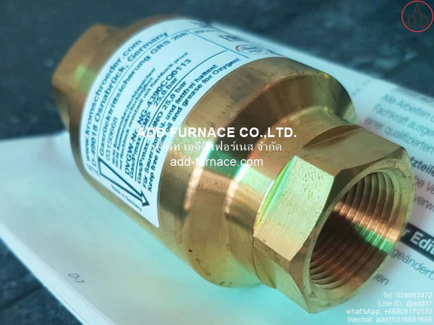 Kromschroder GRS 20R| Size: DN20,3/4 Non-return(Check) valve - บริษัท ...