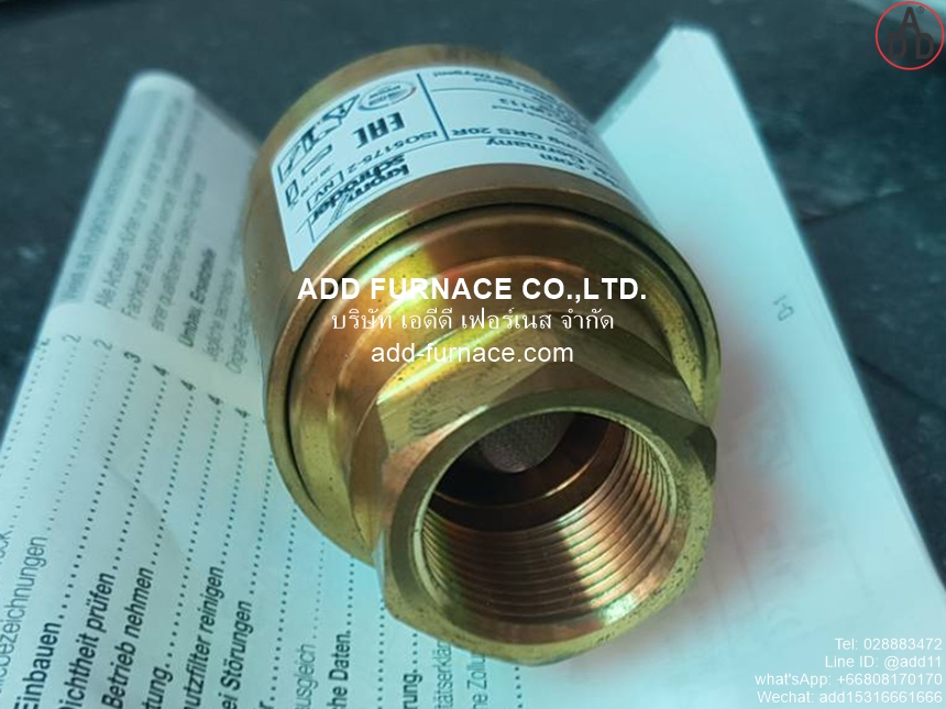 Kromschroder GRS 20R| Size: DN20,3/4 Non-return(Check) valve - บริษัท ...