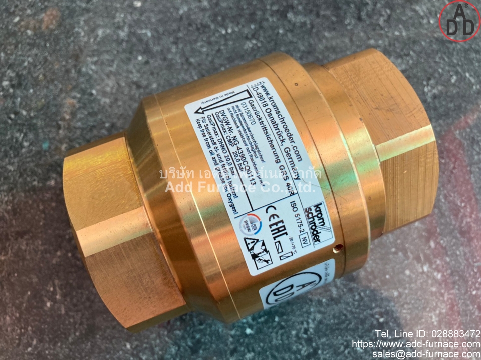 Kromschroder GRS 40R| Size: DN40,1.1/2" Non-return(Check) valve ...