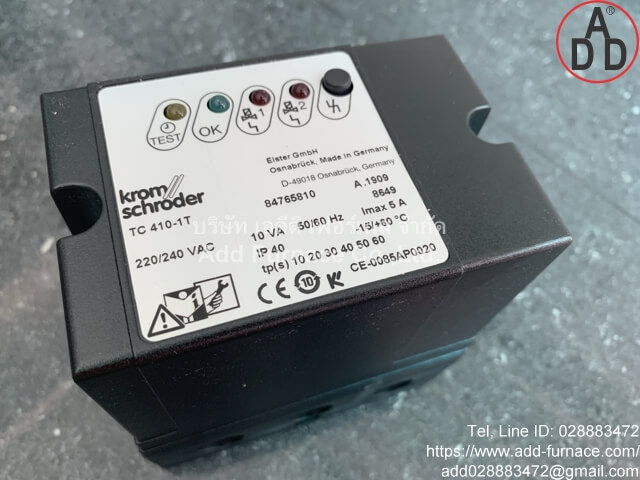TC 410-1T | Kromschroder Tightness Control - บริษัท เอดีดี เฟอร์เนส จำกัด
