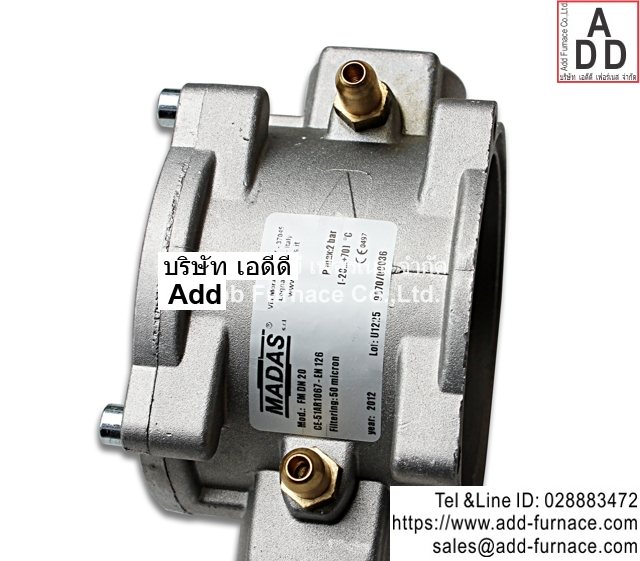Madas FM DN20 Gas Filter - Add Furnace Co.,Ltd.