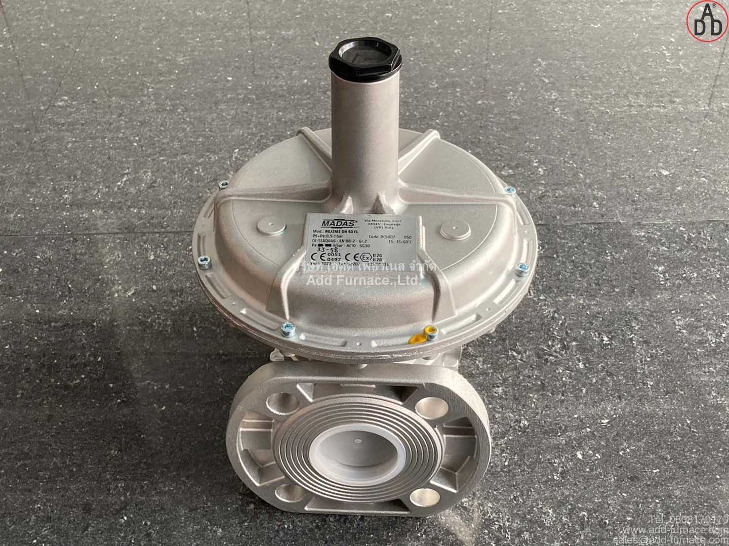 Madas Mod.:RG/2MC DN50 FL - บริษัท เอดีดี เฟอร์เนส จำกัด